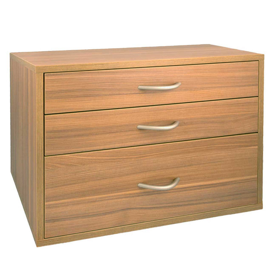 freedomRail Three-Drawer Big O-Box - Cypress Live – Organize-It