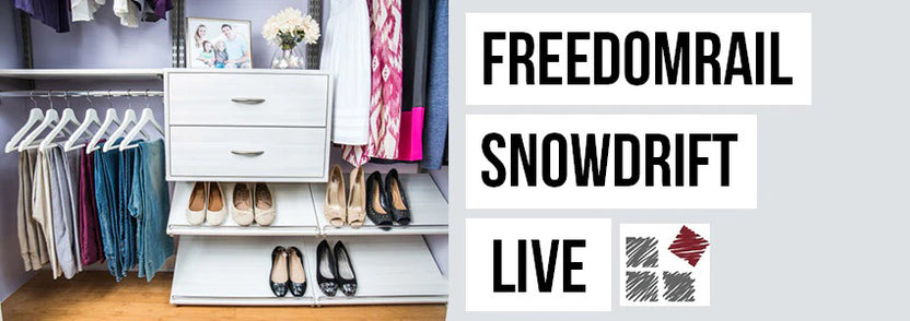 freedomRail Snowdrift Live Laminate Collection – Organize-It