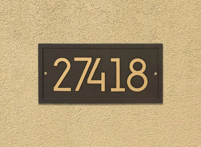 Rectangle Modern Personalized Wall Plaque – Organize-It