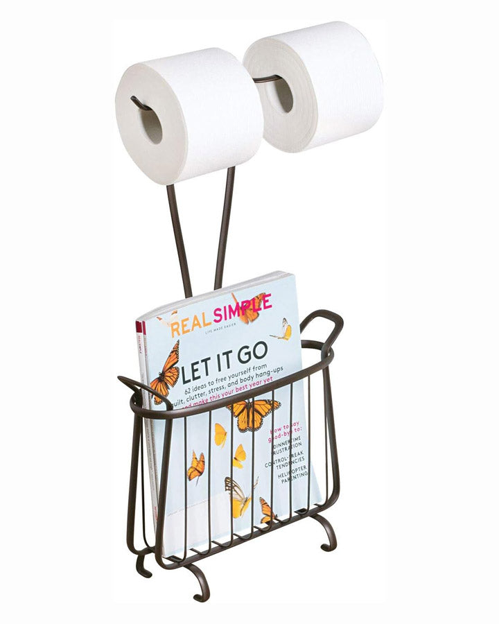 Bath Magazine Rack and Tissue Stand - Bronze – Organize-It