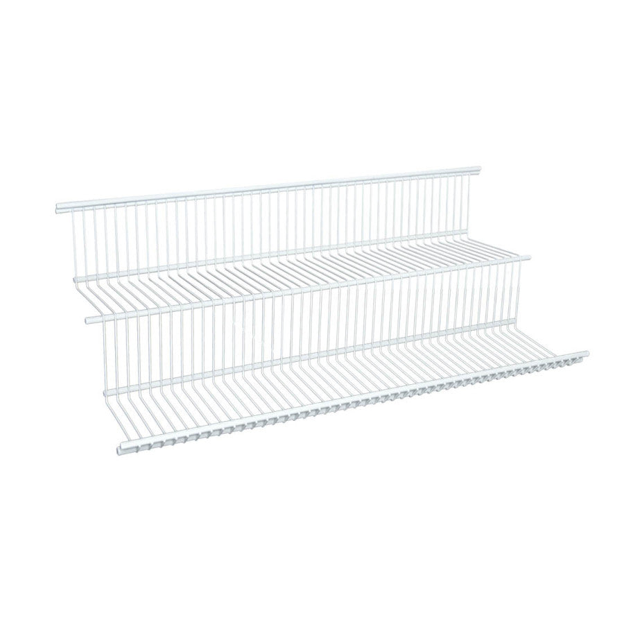 freedomRail Two-Tier Profile Wire Shelf - White – Organize-It