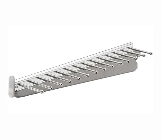 freedomRail Sliding Tie and Belt Rack - Nickel – Organize-It