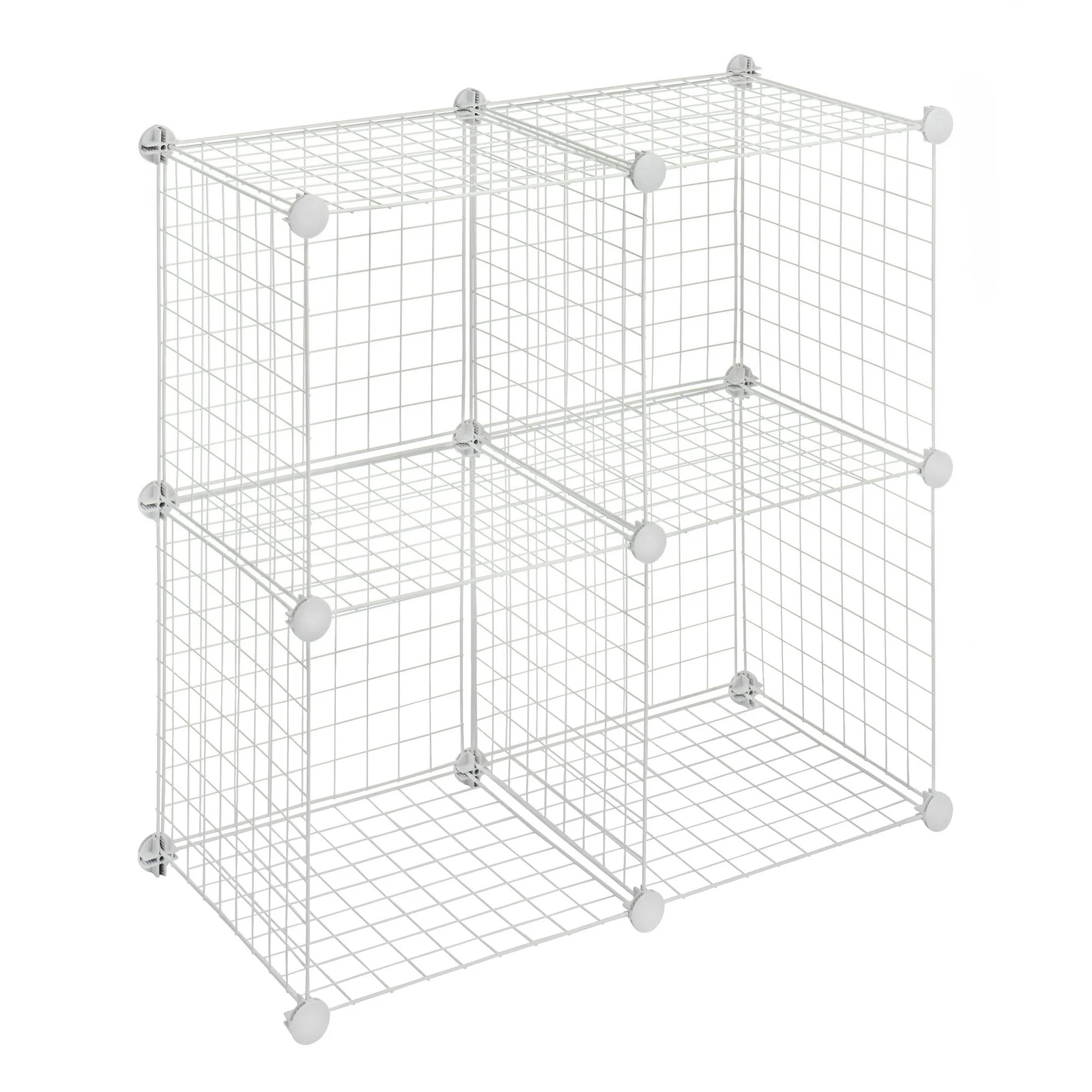Interlocking Wire Storage Cubes - White – Organize-It