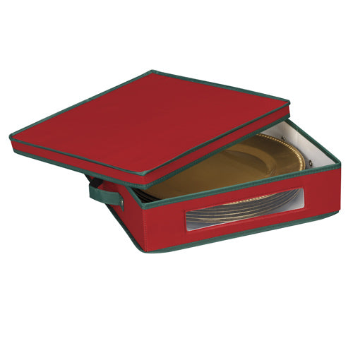 Holiday Charger Plate Storage Container - Red – Organize-It