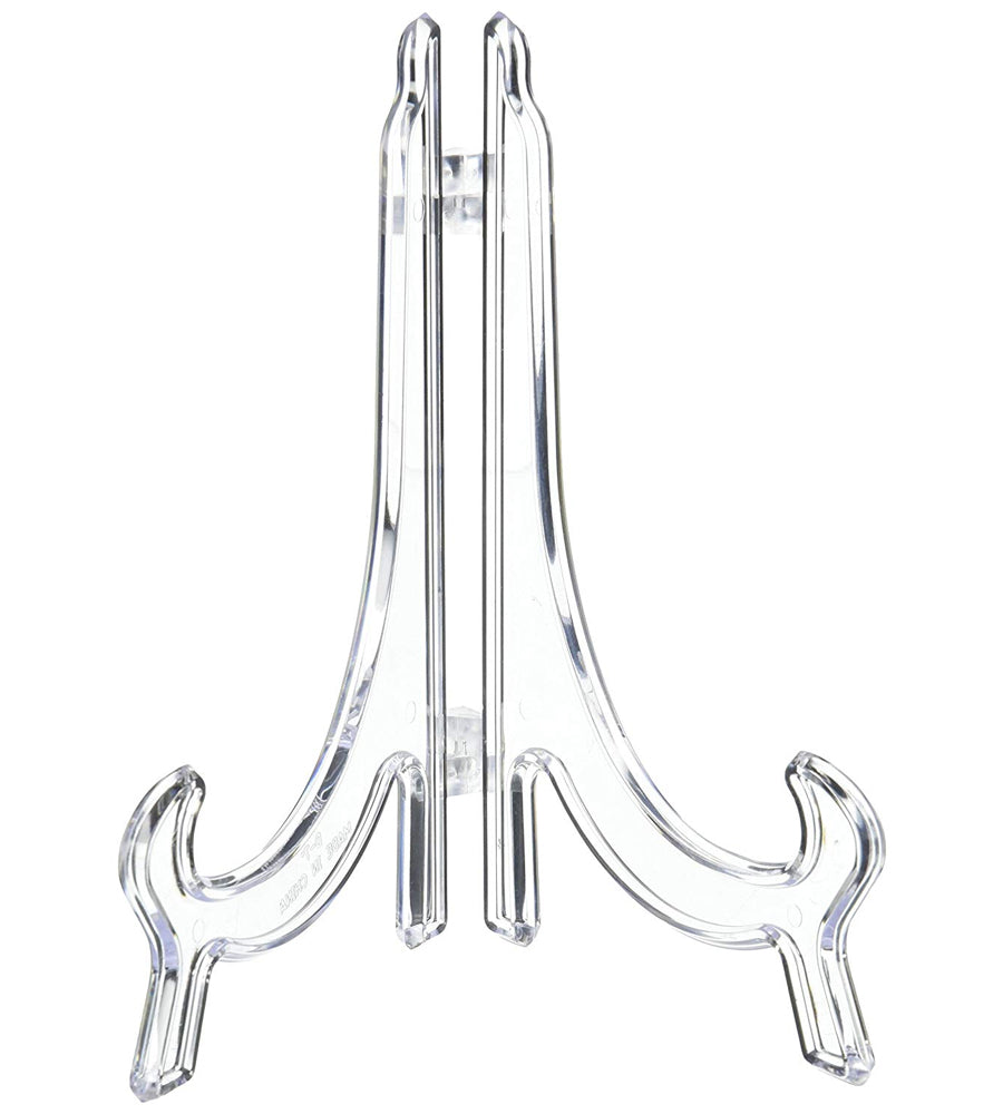 7 Inch Clear Plate Stand – Organize-It