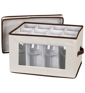 Vision Canvas Stemware Storage Box – Organize-It