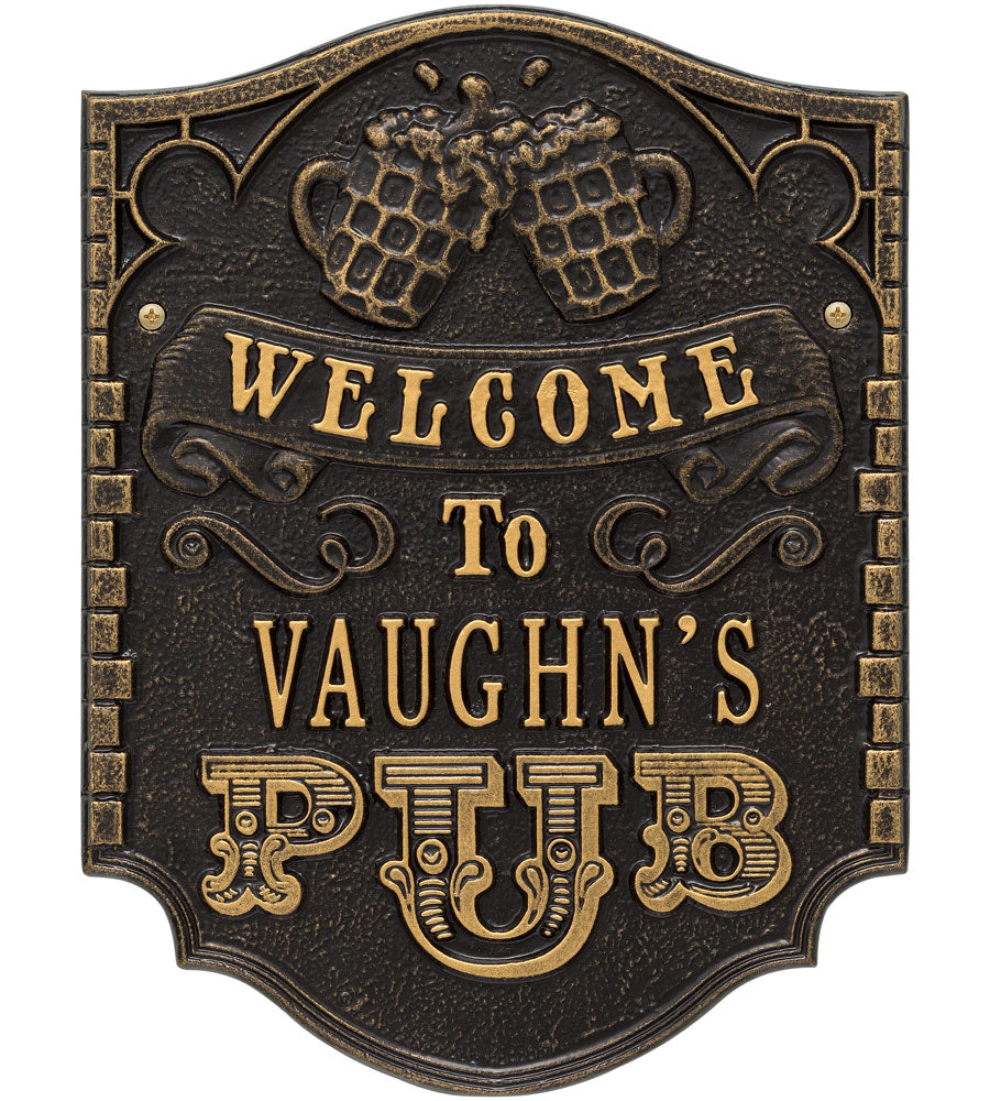 Custom Welcome Pub Sign – Organize-It