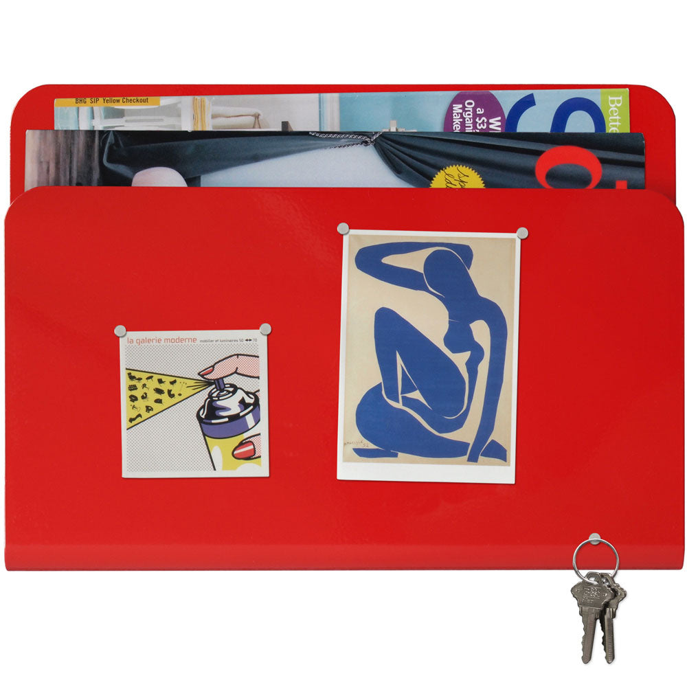 Magazine Pocket and Magnetic Memo Board – Organize-It