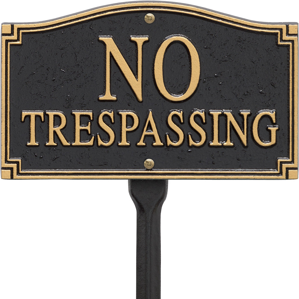 No Trespassing Yard Sign – Organize-It