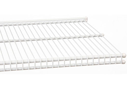 freedomRail 12 Inch Profile Wire Shelving - White – Organize-It