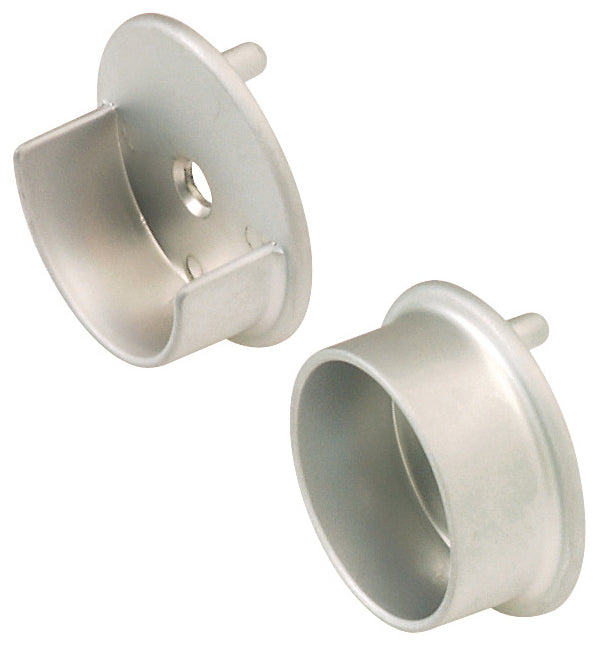 Round Closet Rod Flanges - Brushed Silver – Organize-It