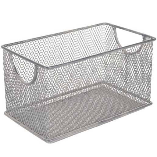 Small Mesh Stacking Crate – Organize-It