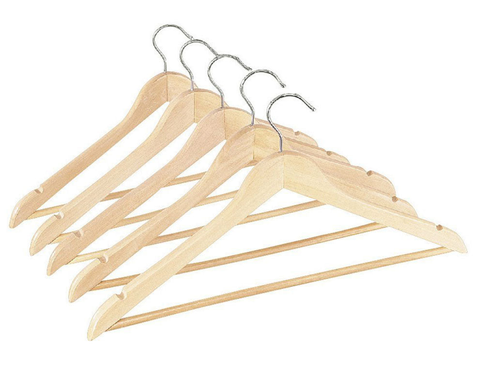 Wood Slotted Suit Hangers – Organize-It